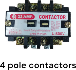 rc electric india 32A 4pole contactor 220V Single phase 32A 4pole ...