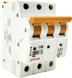 b'five Safety 1st Miniature circuit Breaker MCB Triple Pole PVC Plastic ...
