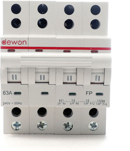 Dewon Electric 63A Changeover -FP-Four Pole MCB type-Overload & Surge ...