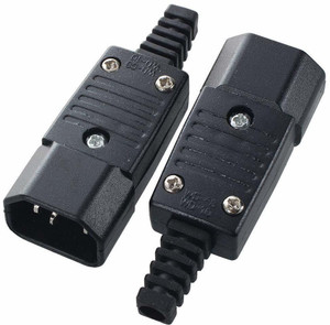 FENTICO IEC C14 IEC 320 C14 Male Plug Rewirable Power Cord Connector ...