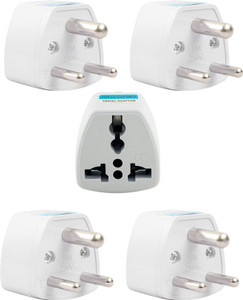 HI-PLASST (5pcs) Type D Adapter, Indian Plug, World to India Universal ...