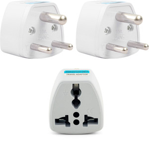 HI-PLASST (2pcs) Type D Adapter, Indian Plug, World to India Universal ...