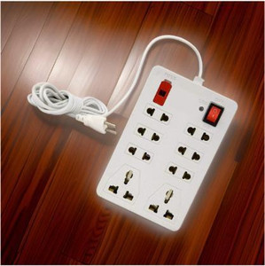 LifoDora 8]x1 SPIKE GUARD 8 Socket Extension Boards (White, 2 m) FGOP50 ...