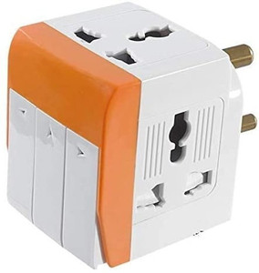 REVA 3 Pin Multi Plug Socket with Individual Switch Safety Shutter LED ...