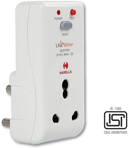 HAVELLS 16A 30mA PRCD Adaptor Power Plug Price in India - Buy HAVELLS ...
