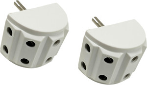 b'five 2X5 Multi plug Socket 2Pin x 5 Pin A/C Surge protector Extension ...
