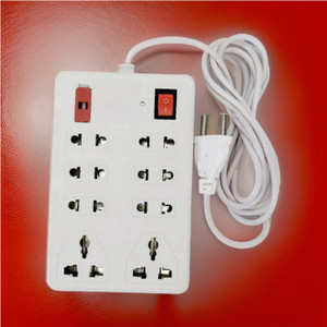 LifoDora 8 Pin Extension Cord 8 Socket Extension Boards(White,2.5m ...