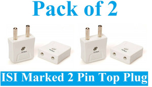 Sauran Pack of 2 Set 2 Pin Male-Female Plug Top (ESP108) For Home ...