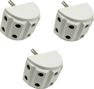 b'five 2X5 Multi plug Socket 2Pin x 5 Pin A/C Surge protector Extension ...