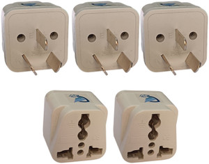 vadda bai Pack of 5 Travel Adapter Plug for India to Australia, China ...