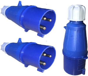 brow Industrial Plug 3 Pin 16 A Single Phase 3 in 1 pack Three Pin Plug ...