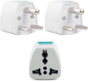 HI-PLASST (2pcs) Type D Adapter, Indian Plug, World to India Universal ...