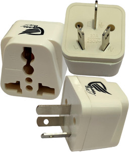 vadda bai 3 Pcs. 10A 3 Pin Travel Adapter Plug for India to Australia ...