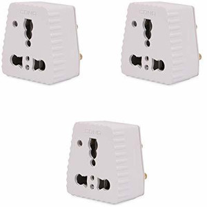 CONA MP-5001 Toto 6A to 16A Conversion Plug (White) -Pack of 3 Three ...