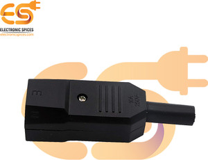 Electronic Spices C16 10A 250V rewireable 3 pin male inlet module Power ...