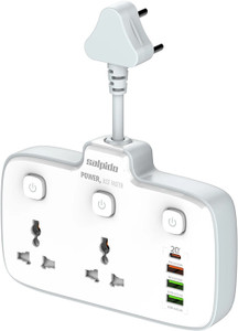 Salpido GD-WC-06 Power Strip - 2500W, 2 Universal Sockets, 4 USB Ports ...