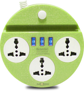 Pick Ur Needs Extension Cord Board with 3 USB Ports 10 Amp Heavy Duty ...