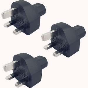 MX UK BS1363 Male Plug to IEC320 C13 Connector Adapter with Fuse (Pack ...