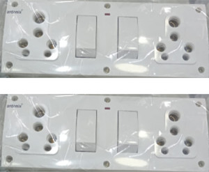 Ardonix 2 Pin Switch Socket Board with Light Indicator (Pack of 2) 16 A ...