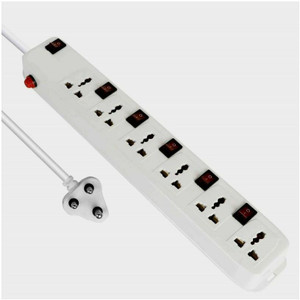 Electro star 6 WAY HEAVY DUTY POWER EXTENSION 6 A Three Pin Socket ...