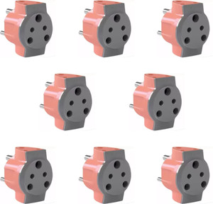 Dev Multipurpose Electric Board Adapter Socket (Pack of 8) 12 A Five ...