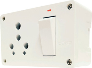 CONA Deluxe Universal Switch Socket Box with Indicator 16 A Five Pin ...