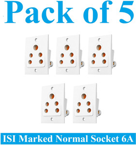 Sauran Pack of 5 6amp Modul ESP9.6 6 A Five Pin Socket Price in India ...