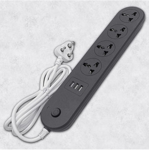 JAIN ELECTRONICS USB Electronic Multi Plug Extension Cord Socket Port ...