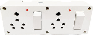 CONA Deluxe Universal 16A Dual Switch Socket Box with Indicator 16 A ...