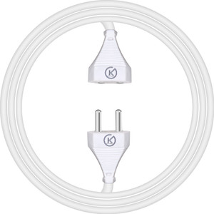 KLICK GADGETS 2-Pin Male-Female Socket, Flat Wire, Extension Cord for ...