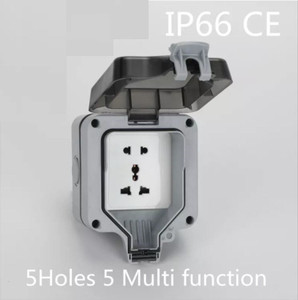 Connectwide IP66 waterproof socket multi-function five hole Waterproof ...