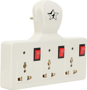 Flipkart SmartBuy Multi Socket Universal Multiplug With 3 Sockets 3 ...