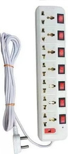 Fuzion Plus 10 Amp Extension Board 7+7 Multi Plug Power Strip 2 Meter ...