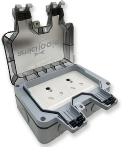 amiciTools Waterproof Outdoor Electric Switch Box with 2 USB Charging ...