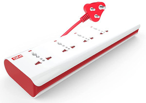 GM 3061 4+4 Power Strip with Spike Guard & Surge Protector Pack of 2 ...