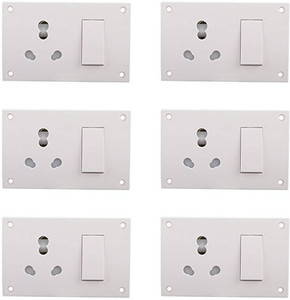 ANCHOR 39593 Uni. S S Combine with Junction Box 20 &10A, White (Pack of ...