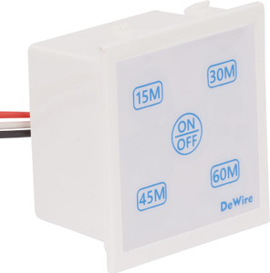 DeWire Auto Cut-Off Timer Switch(15,30,45,60Mins) 230V 10 A One Way ...