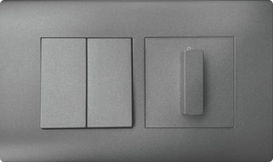 Norisys Square Series - 16A One Way Switch (Colour -Graphite Gray) 16 A ...