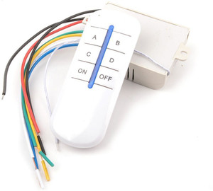 TRP Traders 4 Way ABCD On/Off Wireless Remote Control Switch For Fans ...