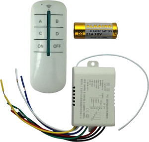 BALRAMA 220V AC 4 Way Wireless Remote Control Switch Transmitter ...