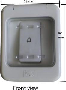 C&S IP55 Weatherproof Bell Push Switch C&S 6 A One Way Electrical ...