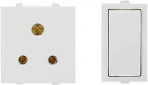 JELECTRICALS Modular 6 AMP Switch and Socket Combo 6 A One Way ...