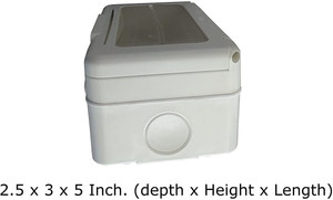 E-DAMEN c&s electric PVC 4 Module Waterproof Gang Box with 4 6A Switch ...