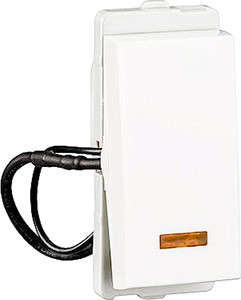 Schneider Electric Plastic 16AX 1 Way 1 Module Switch with Indicator 16 ...