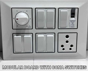 BAHUL Modular wall surface electric board with conection CONA SWITCHES ...