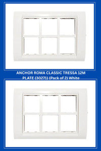 ANCHOR ROMA CLASSIC TRESSA 12M (30271) (Pack of 2) Wall Plate Price in ...
