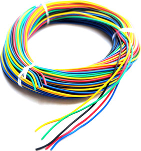 Wizzo (25-Meters) 14/36 Multi Color Wire (5 Mtr Each Red, Green, Blue ...