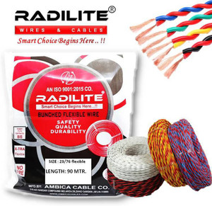 RADILITE HRFR GRADE PVC, FR GRADE PVC 1 sq/mm Red 90 m Wire Price in ...