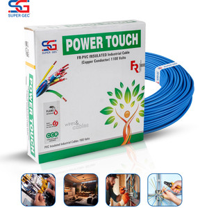 SUPER GEC 1.5 mm FR PVC CCR Copper House Wire Cables (Gauge 8) Power ...
