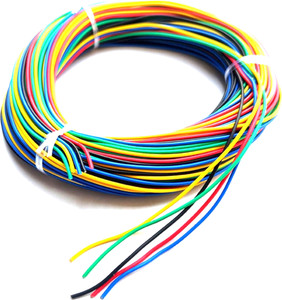 Wizzo (15-Meters) 14/36 Multi Color Wire {1 Mtr Each Red, Green, Blue ...